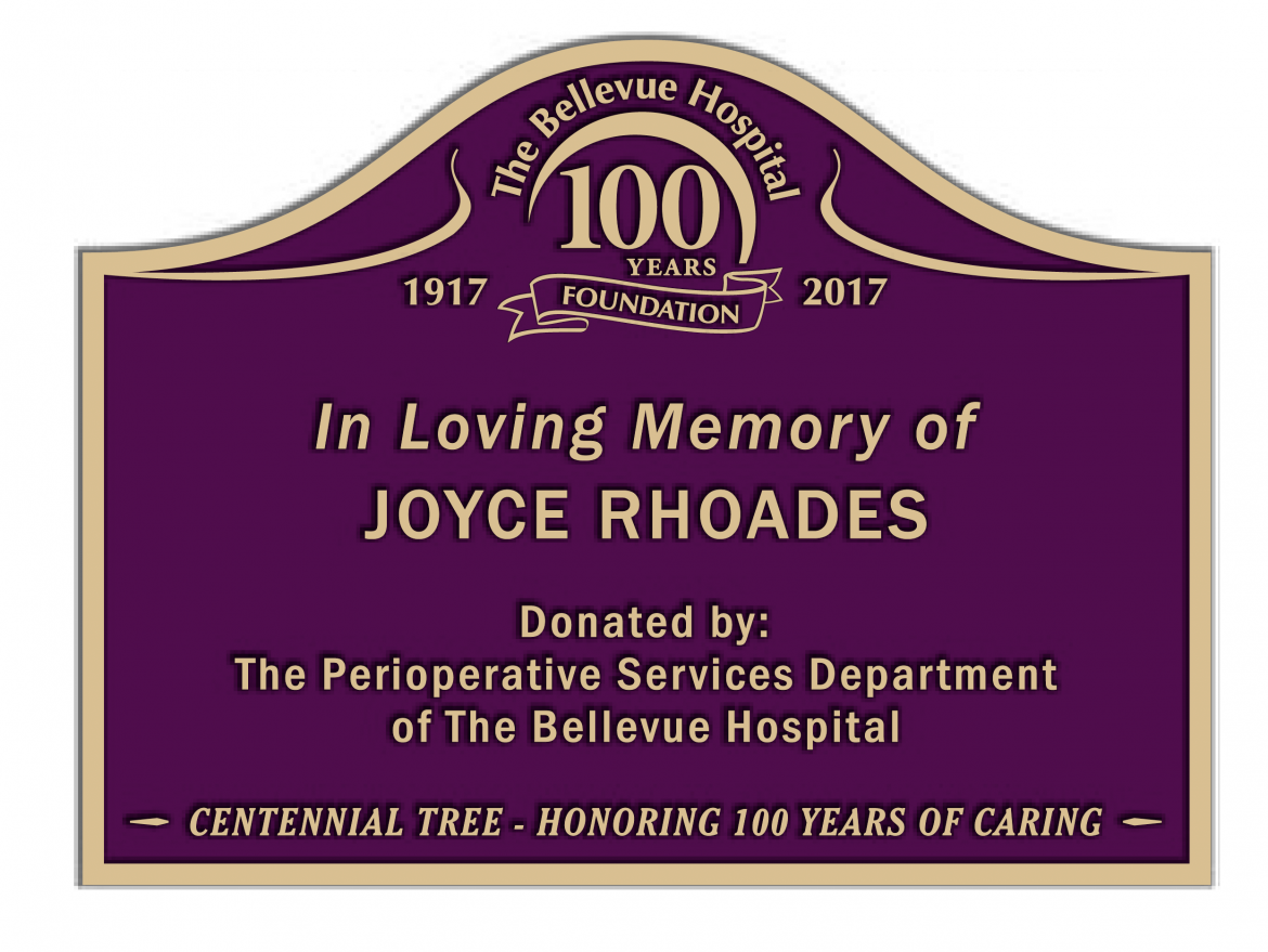 Honor & Memorial Trees | The Bellevue Hospital Foundation